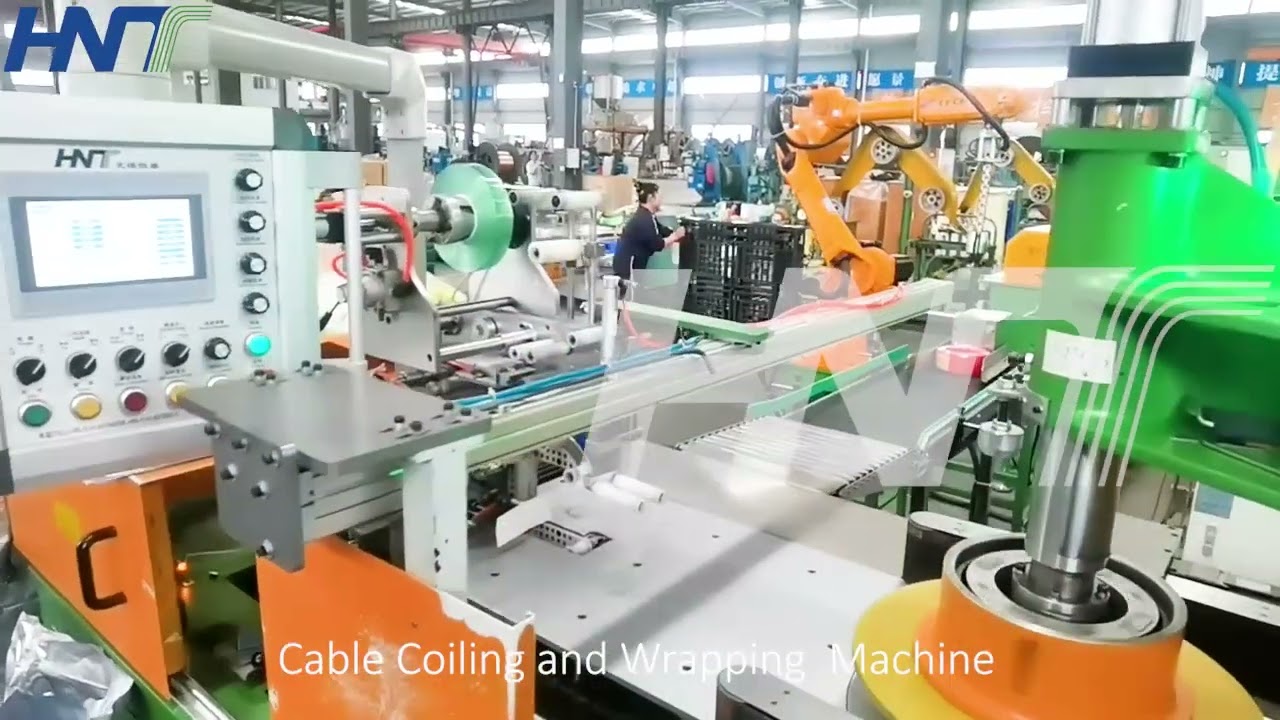 Wire Winding and Cable Packing Machine with Auto Stacking Robot for ...