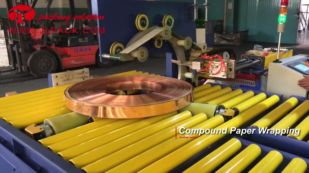 Compact Copper Coil Packaging Machine for Horizontal Orientation ...