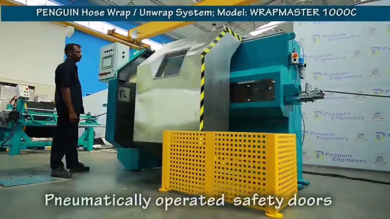 Flexible Hose Wrapping and Unwrapping Machine - Enhanced Efficiency ...